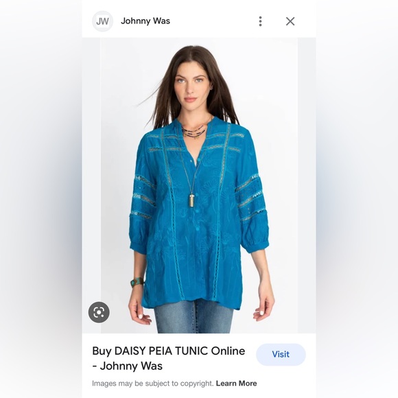 Johnny Was | Tops | Nwt Johnny Was Daisy Peia Tunic Blouse Sz M 335 ...